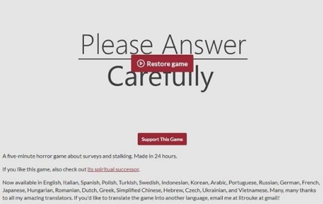 请认真回答游戏怎么玩 please answer carefully问卷游戏攻略[多图]-游戏资讯-橙子游戏网